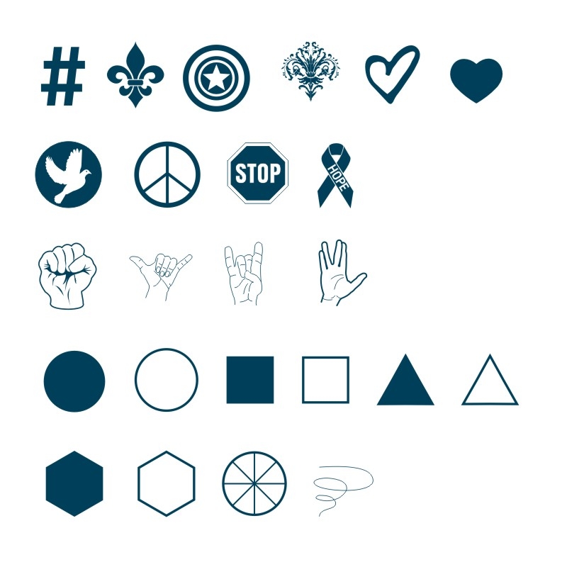 Mini-Stempel Zeichen & Symbole, 2,40